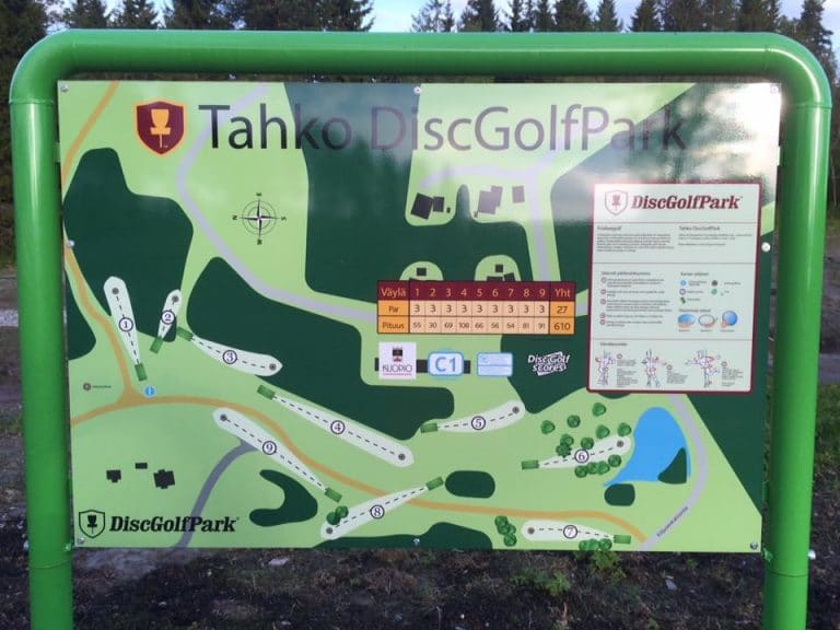 Tahkon frisbeegolf kentät, aktiivista tekemistä perheille